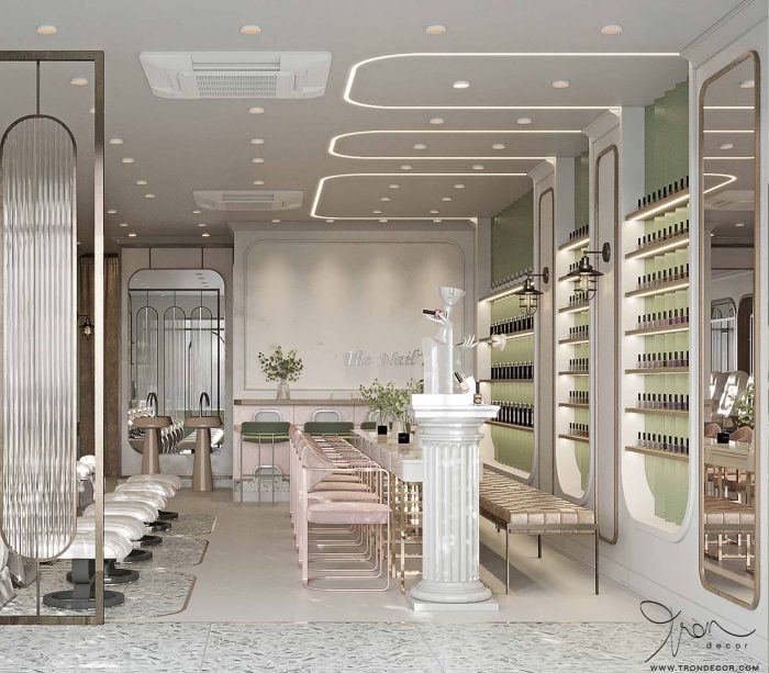 THIẾT KẾ SPA 150M2 - ANH LEE - Tròn Decor