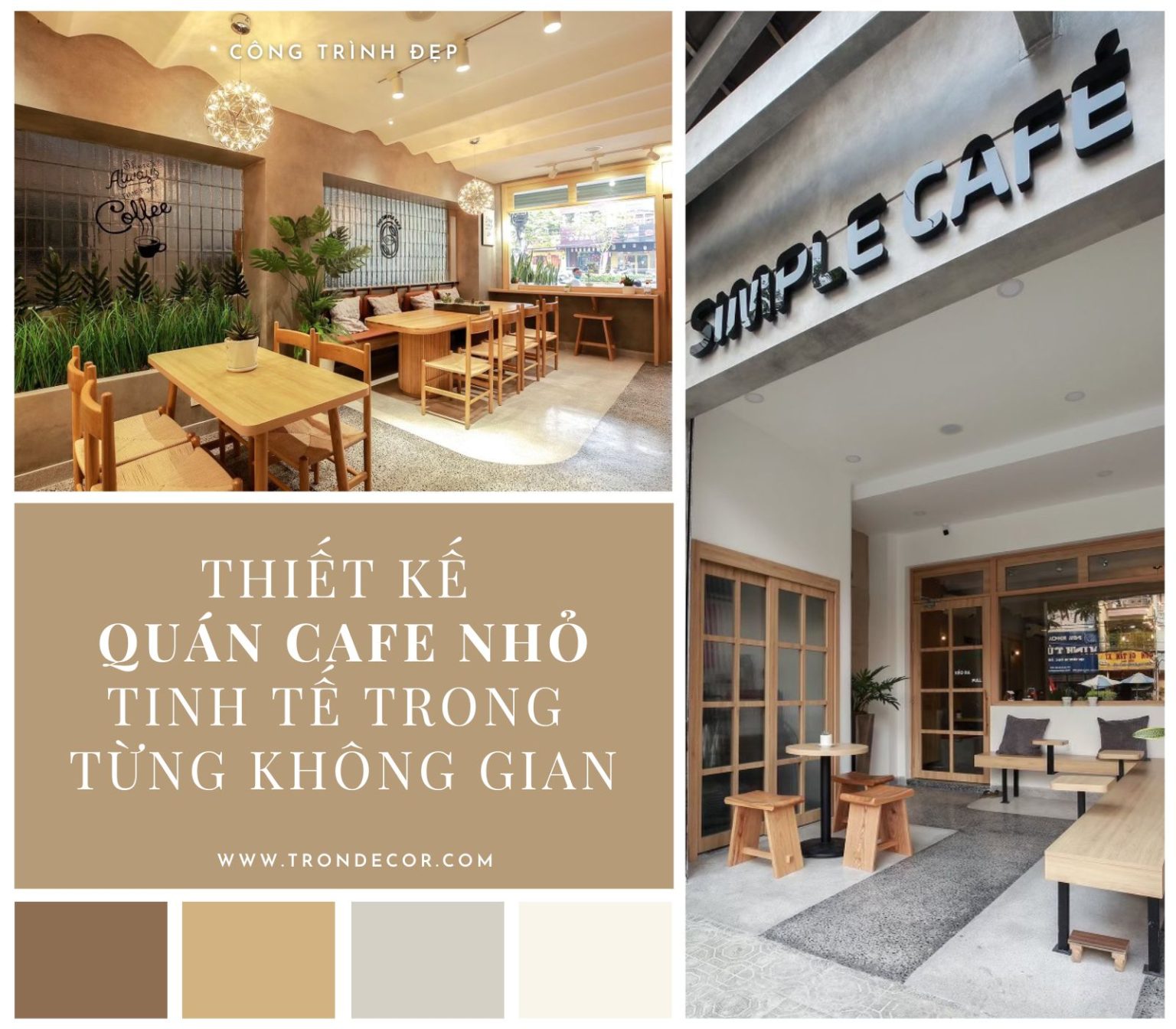 THIẾT KẾ QUÁN CAFE NHỎ TINH TẾ TRONG TỪNG KHÔNG GIAN | CÔNG TRÌNH ĐẸP ...