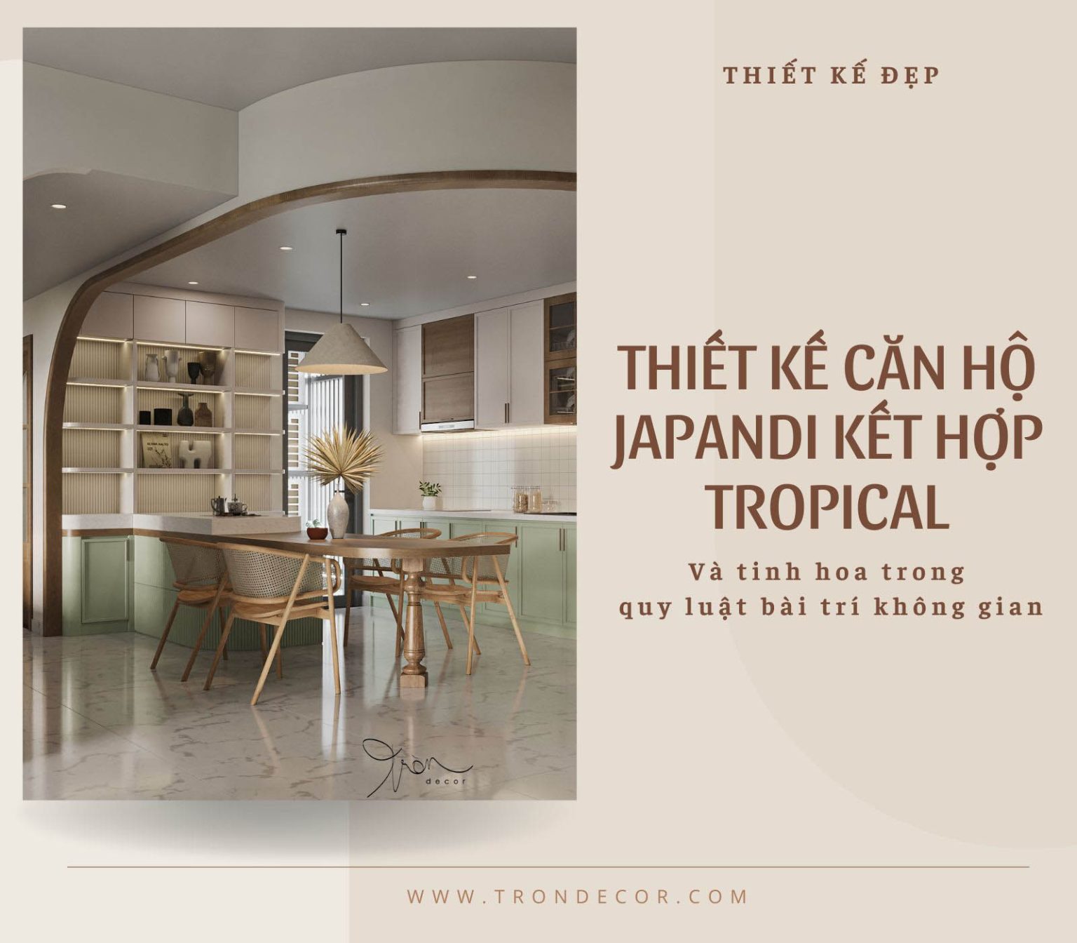 THIẾT KẾ CĂN HỘ JAPANDI KẾT HỢP TROPICAL VÀ TINH HOA TRONG QUY LUẬT BÀI ...