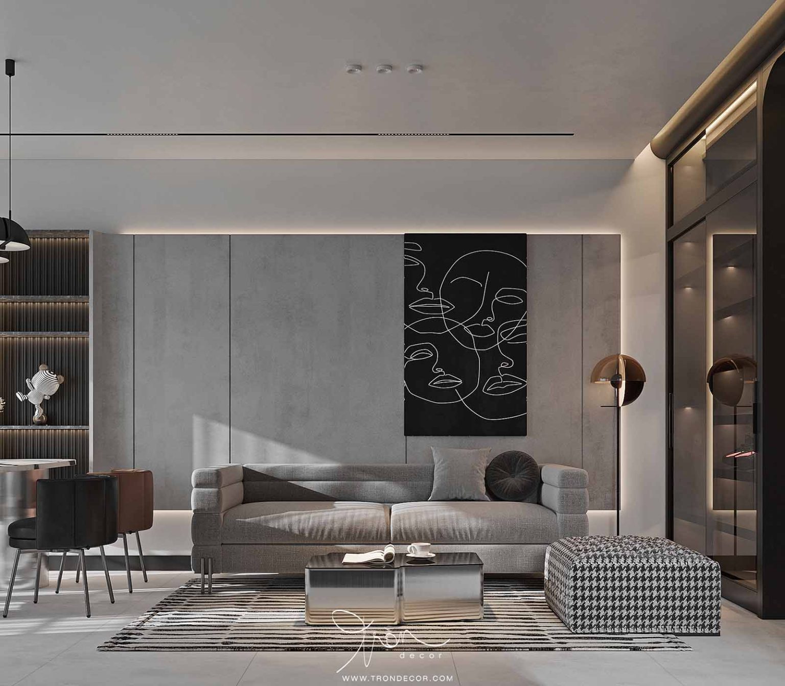 THIẾT KẾ NỘI THẤT CĂN HỘ 105M2 - CELADON CITY - Tròn Decor